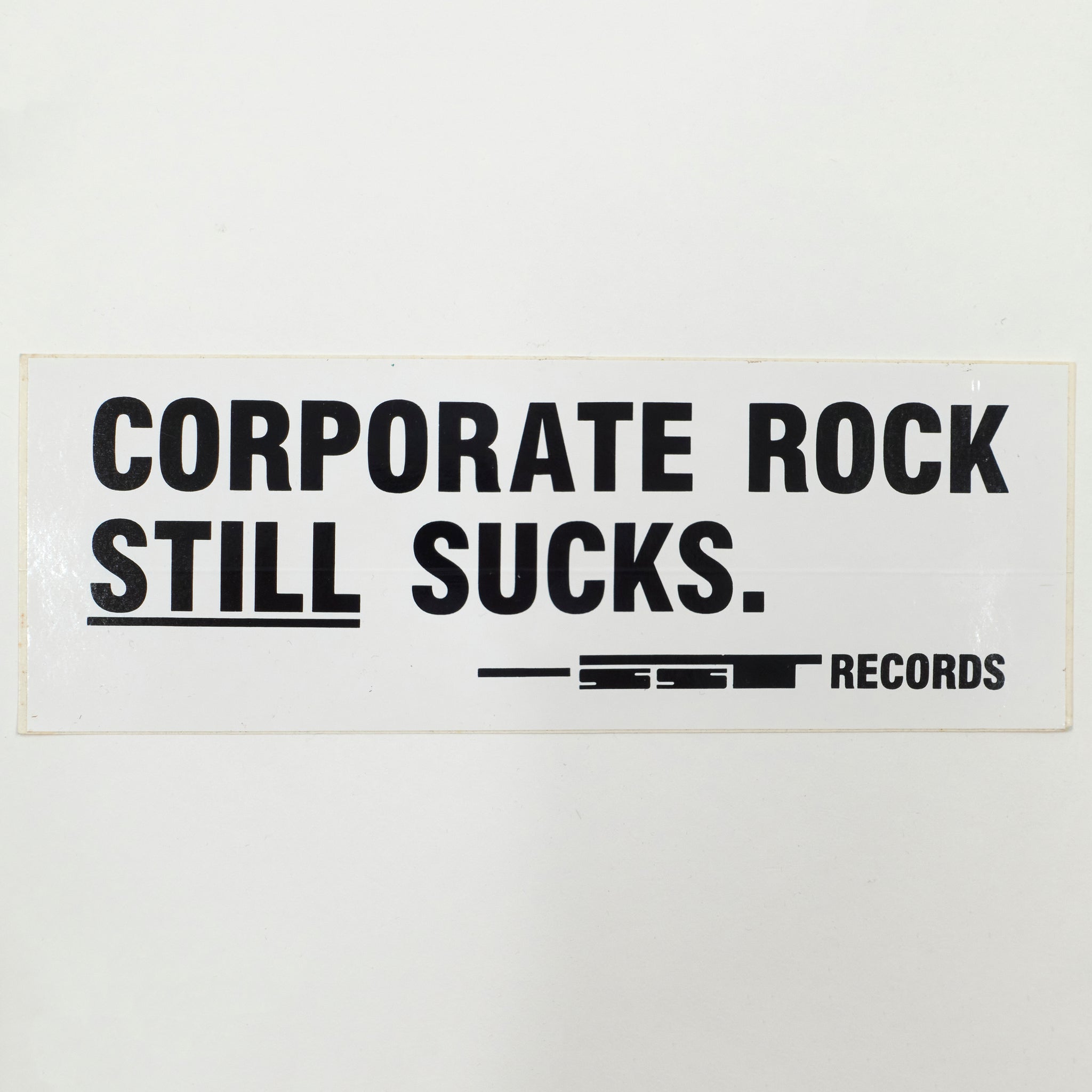 SST Records - Corporate Rock Still Sucks Rectangle Tour 90's Vintage D