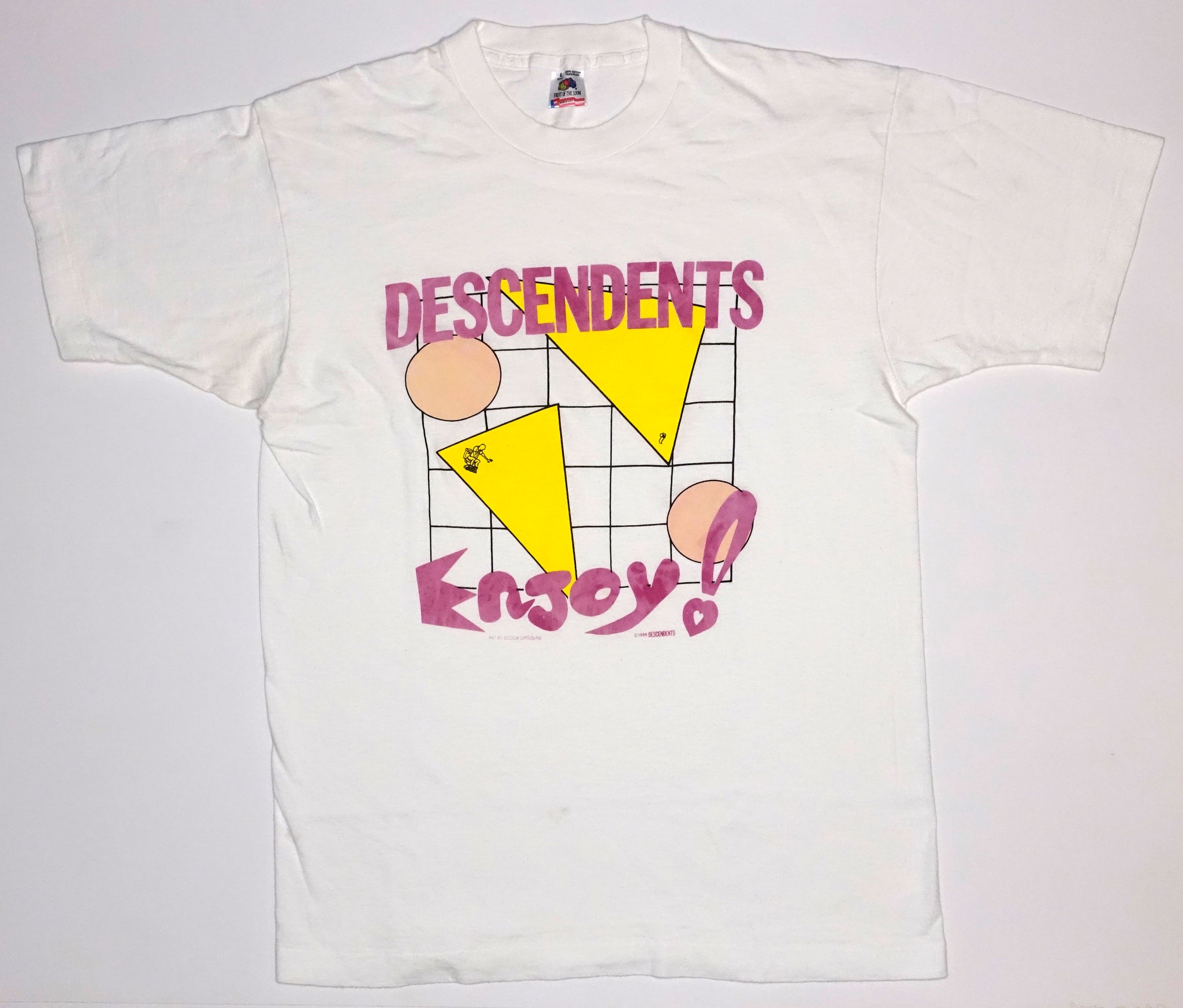 Descendents - Enjoy 1986 Tour Shirt Size Large
